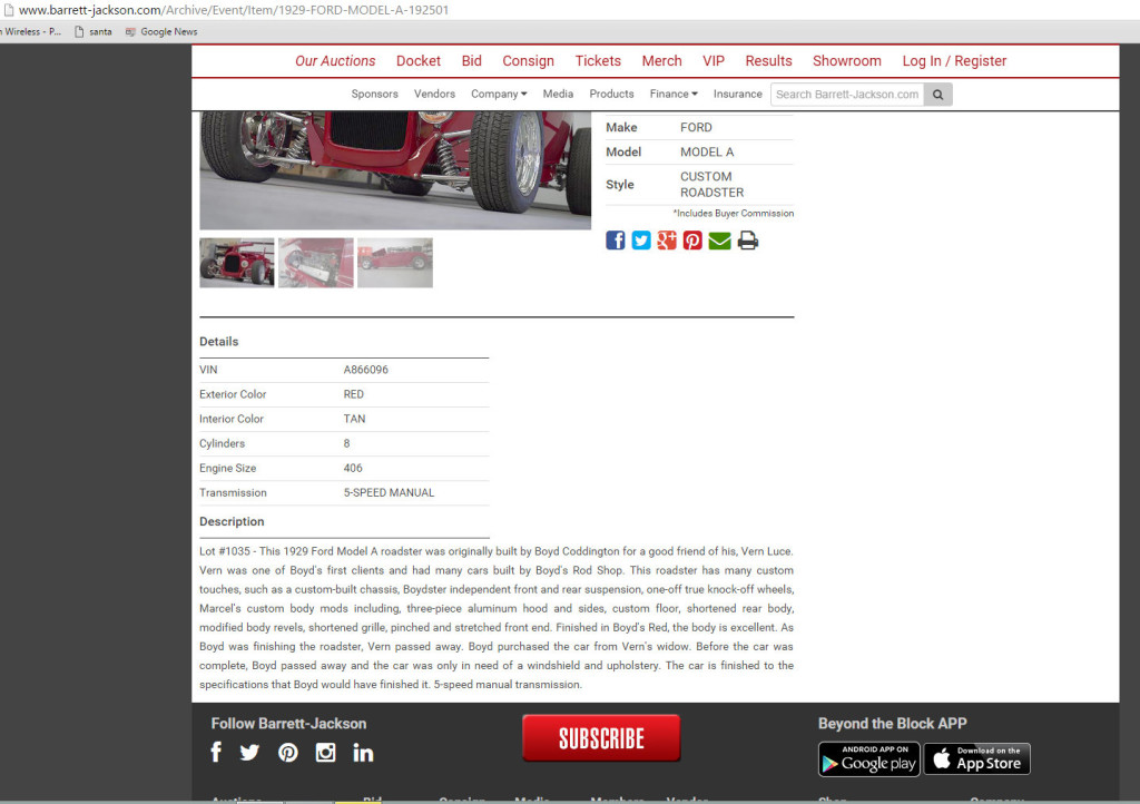 The Truth about the 1929 Roadster Dave Kindig Sold at Barrett-Jackson ...