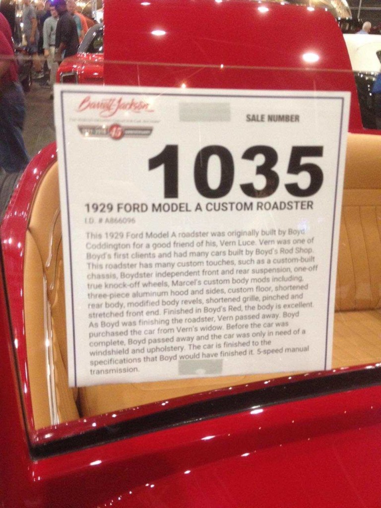 The Truth about the 1929 Roadster Dave Kindig Sold at Barrett-Jackson ...